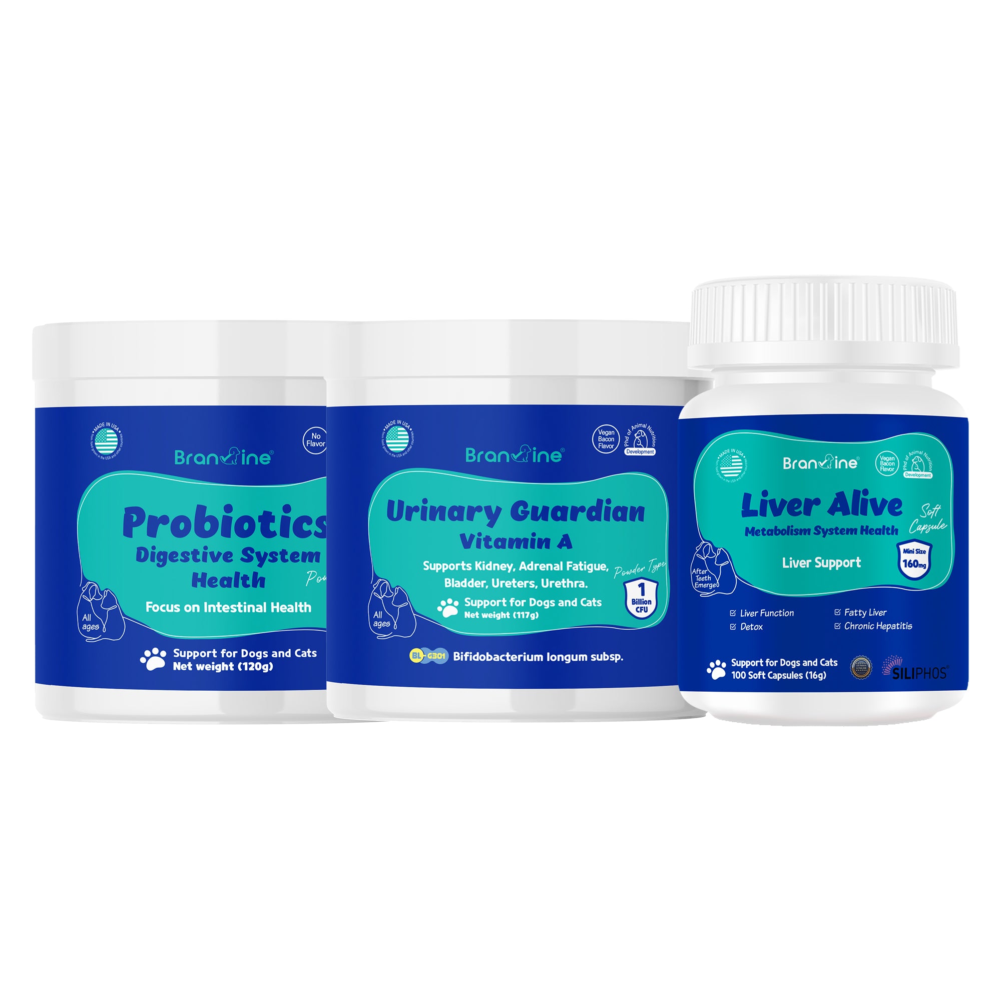 Cats and Dogs Aged 5-8 Years - Probiotics Powder + Urinary Guardian Vi ...